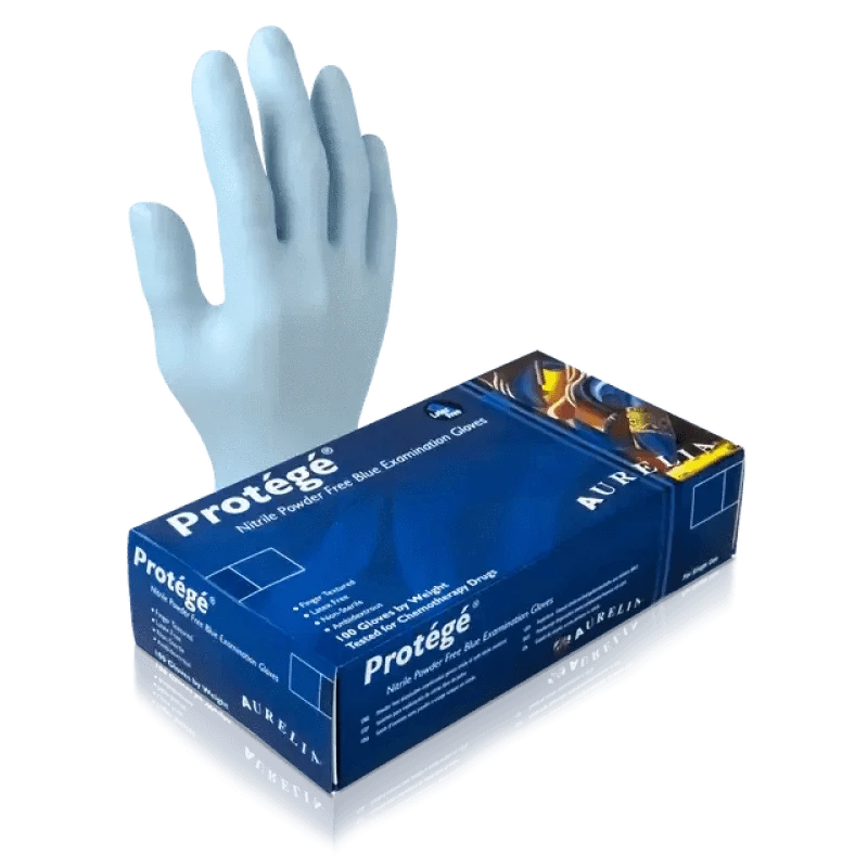 Aurelia Protégé 4.5 Mil Light Blue Nitrile Exam Gloves (MG-SP24F) – VizoCare