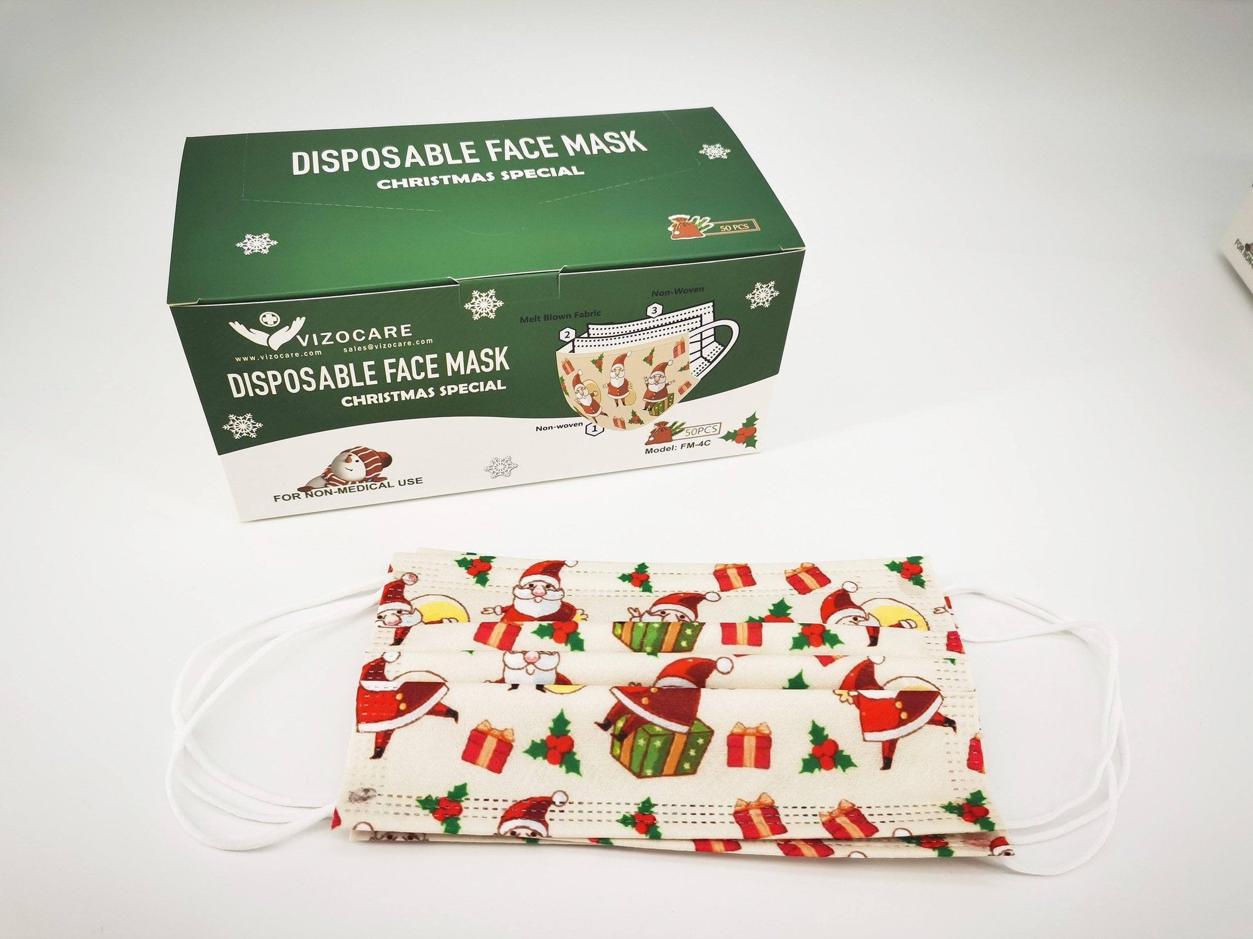Christmas Special Face Mask - Box of 50 (FM-4C) – VizoCare