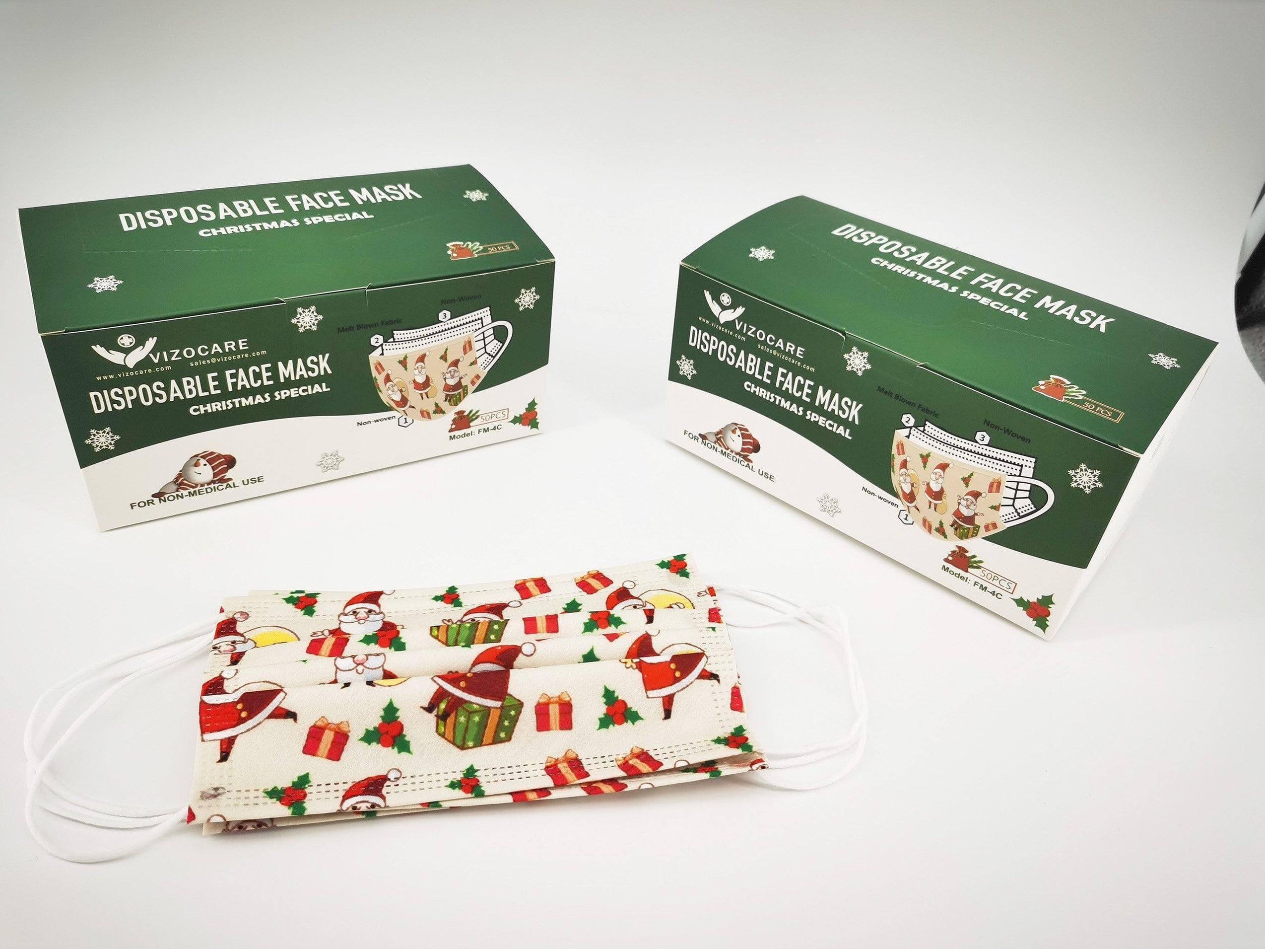 Christmas Special Face Mask - Box of 50 (FM-4C) – VizoCare